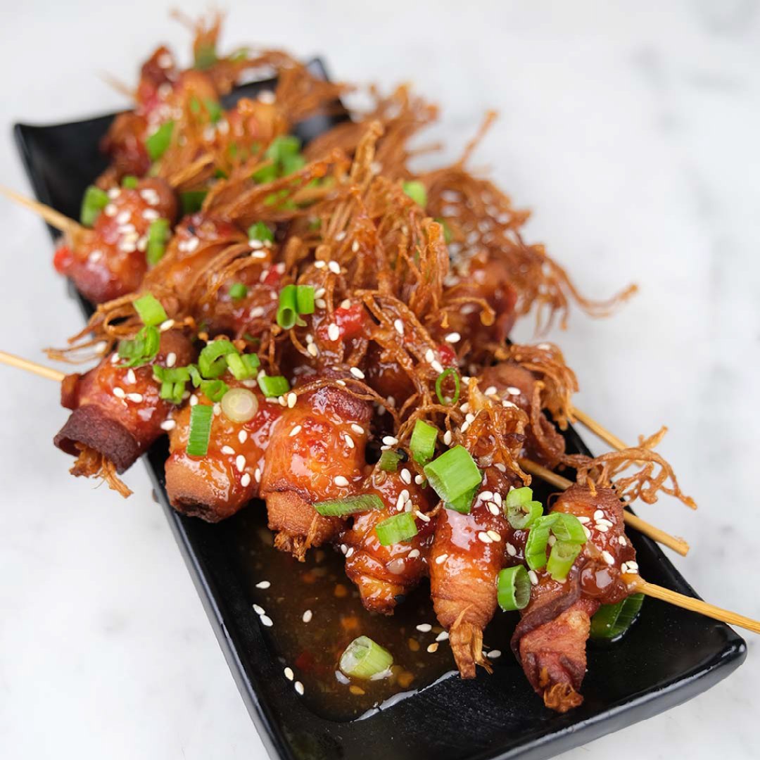 Bacon wrapped Enoki Mushrooms are HERE! - Port Townsend Today